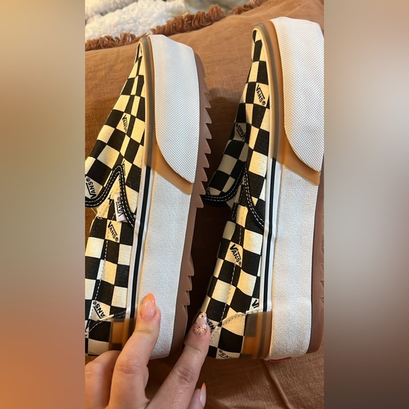Vans | Shoes | Vans Checkerboard Sneakers Platform Stacked Rare Tiktok ...